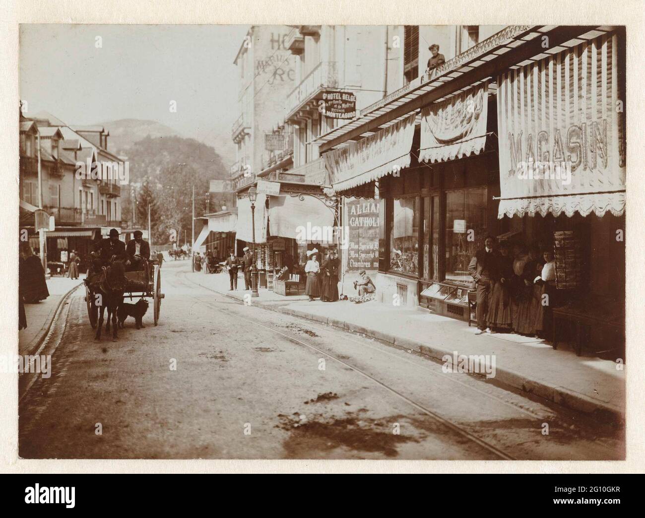 Street in Lourdes; Lourdes Stock Photo - Alamy