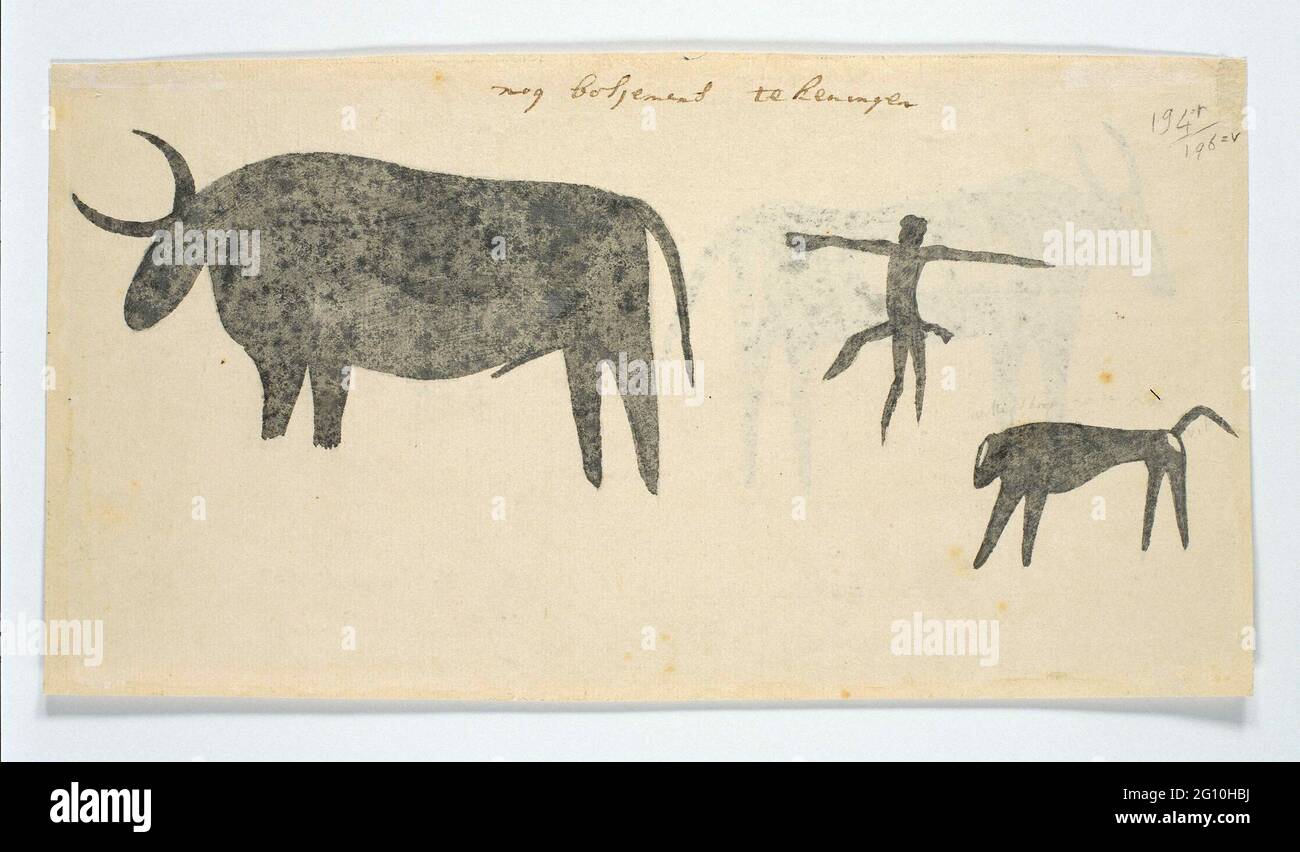 Buffalo hunting prehistoric hi-res stock photography and images - Alamy