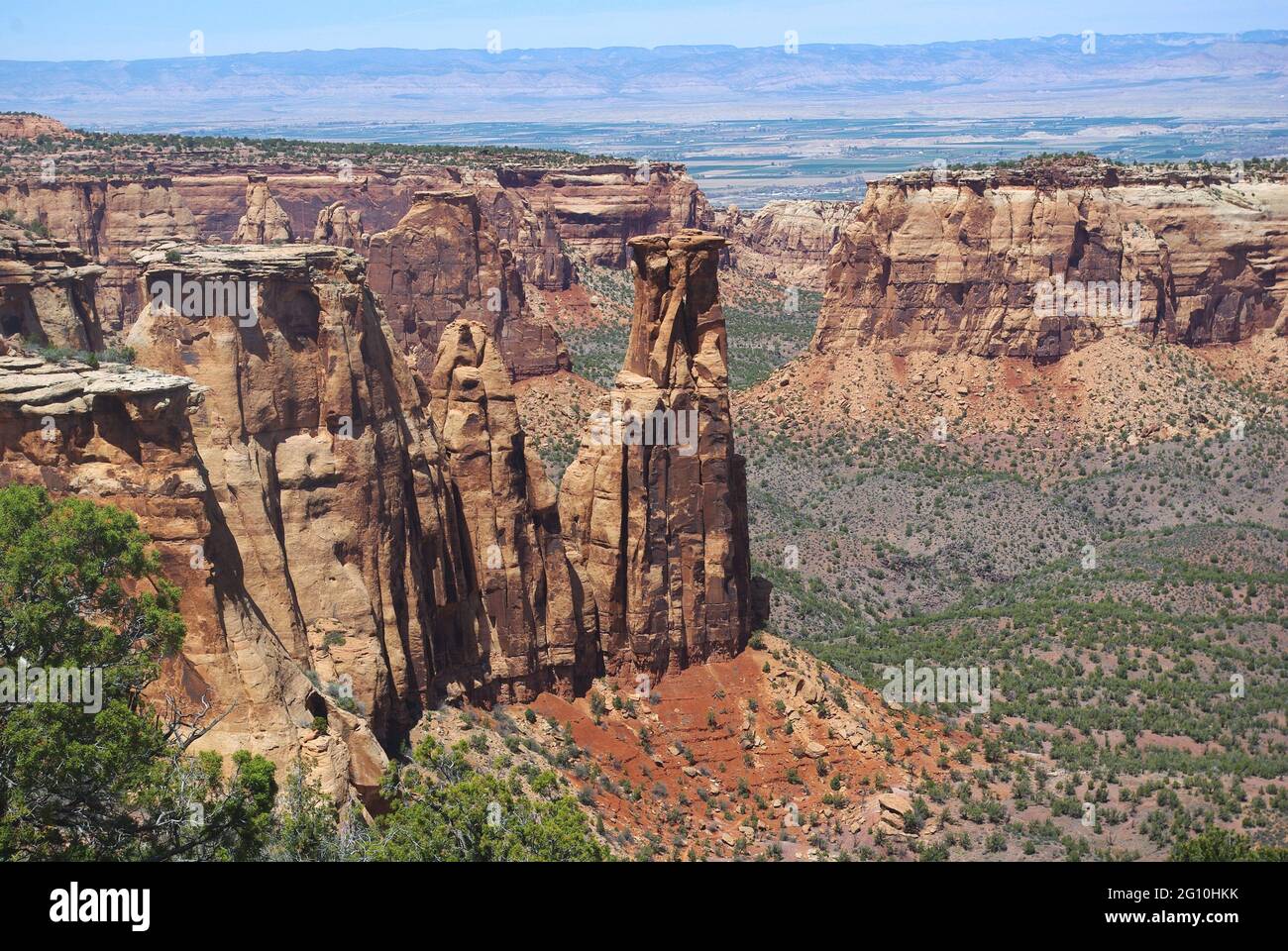 View from trail off Rim Rock Drive, Colorado National Monument, Grand ...