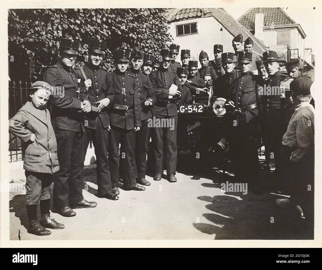 The Netherlands, soldiers in and around car at Mobilization First World ...
