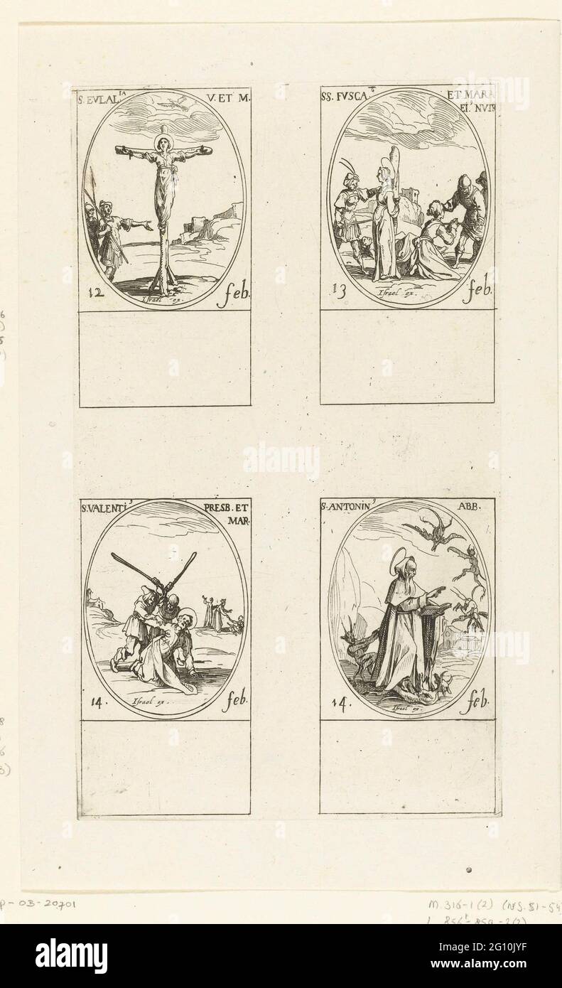 Saint Eulalia, Sacred Fusca and Saint Maura, Saint Valentinus, Saint ...