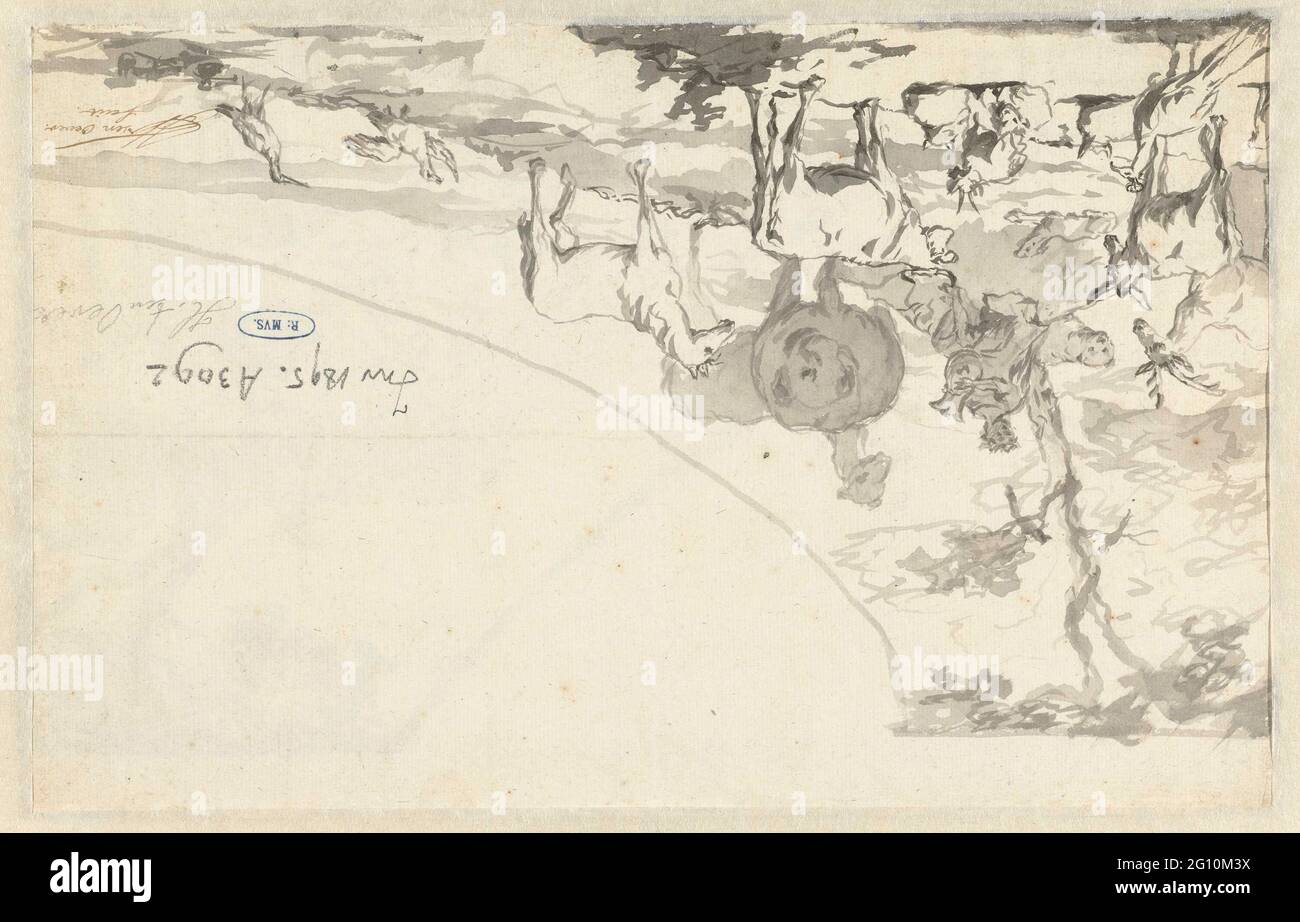 Orpheus in the middle of the animals. Perhaps meant as a design for the ...
