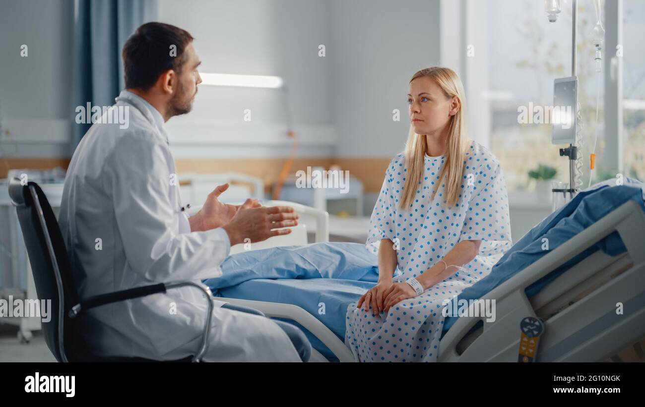 Female patient sitting on hospital hi-res stock photography and images ...