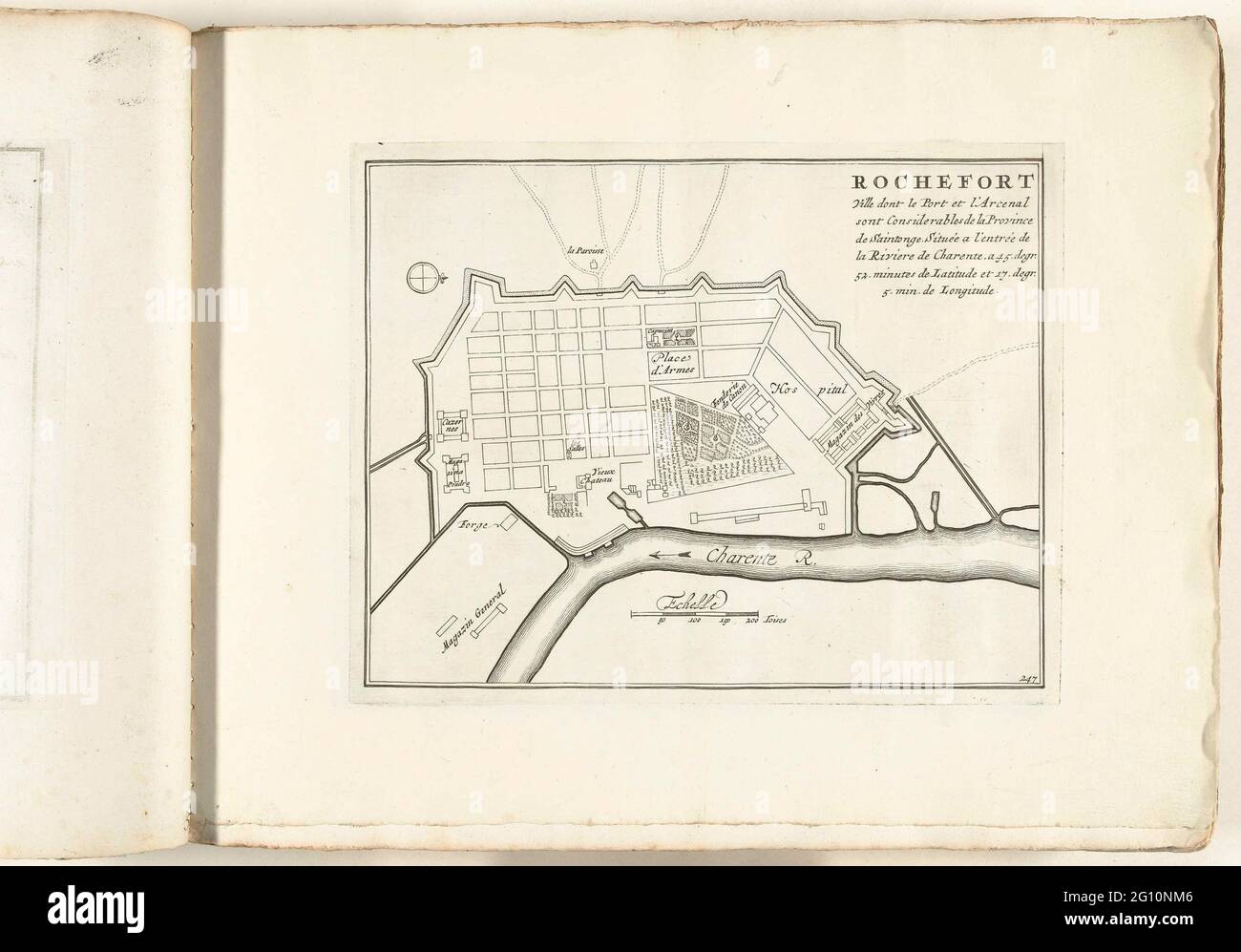 Map of Rochefort, ca. 1702; Rochefort Ville dont le Port et l'Arcenal ...