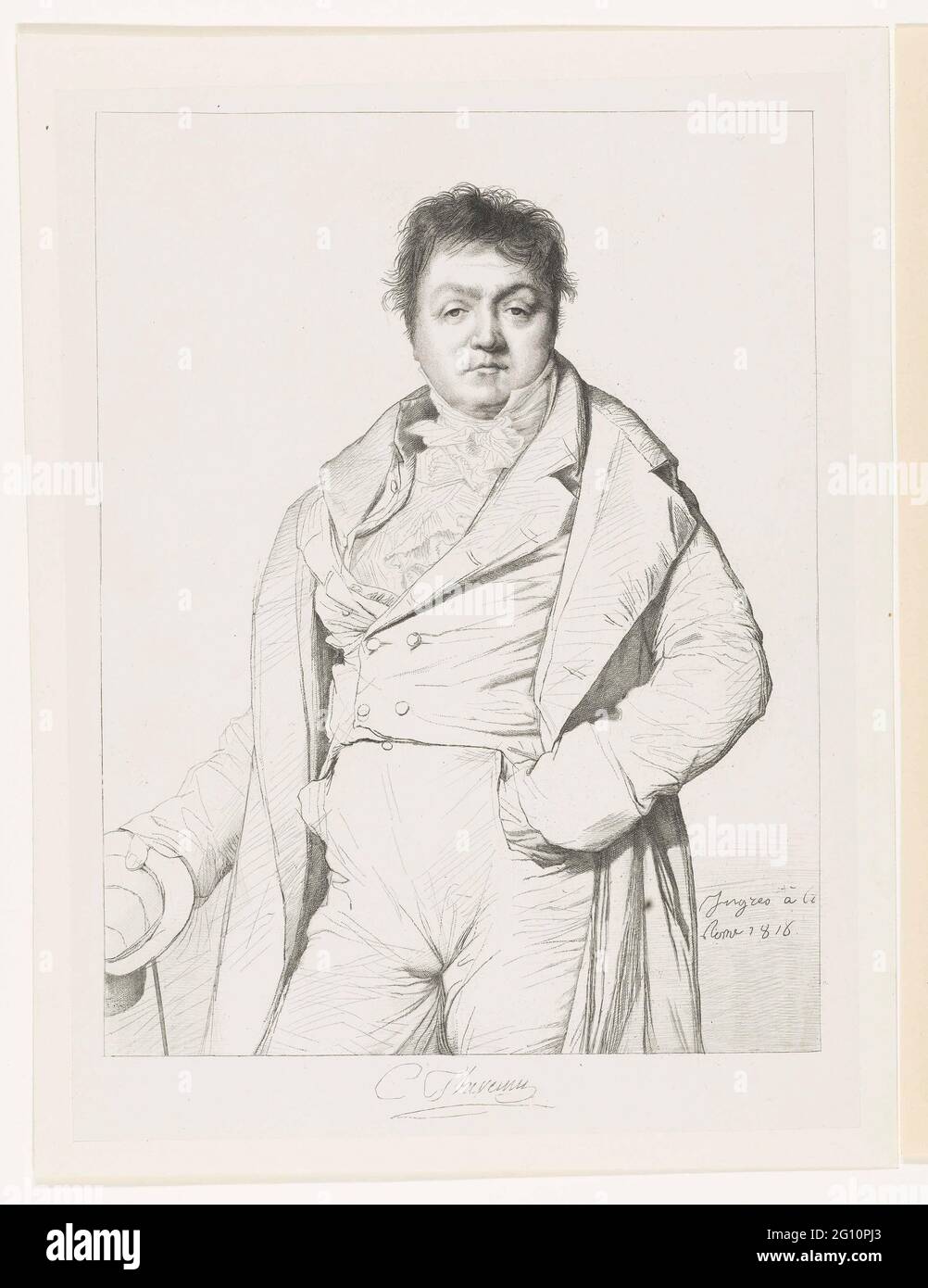 Portrait of Charles Thévenin Stock Photo - Alamy