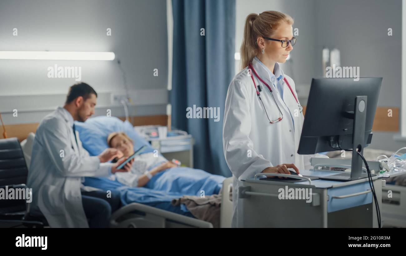 Modern hospital bed hi-res stock photography and images - Alamy