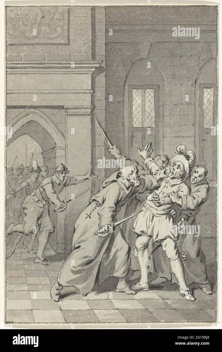 The overwhelming of the Spanish garrison Loevestein, 1570. Herman de ...