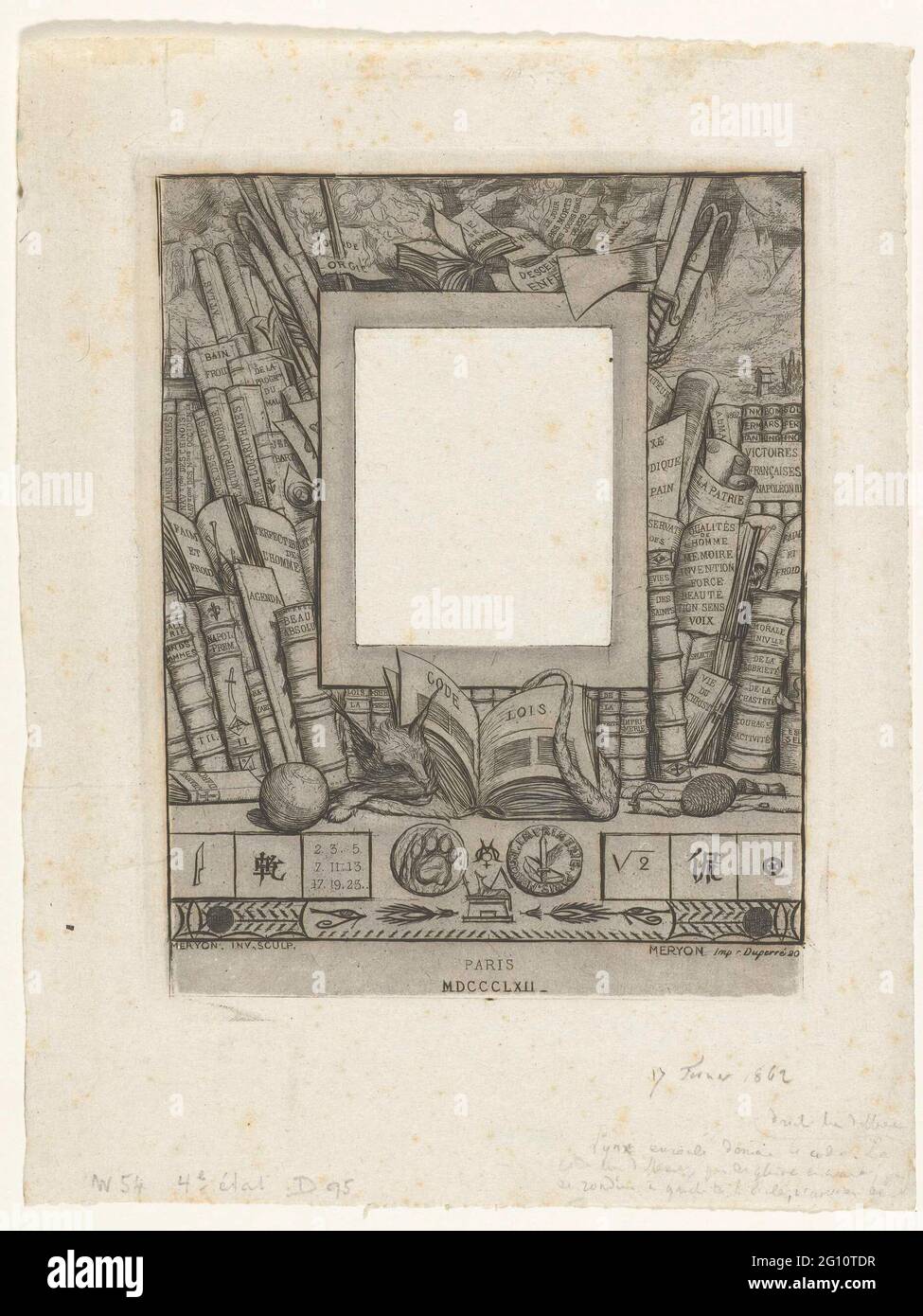 Frame for Portrait of Armand Guéraud; Project d'Encadrement Pour Le ...