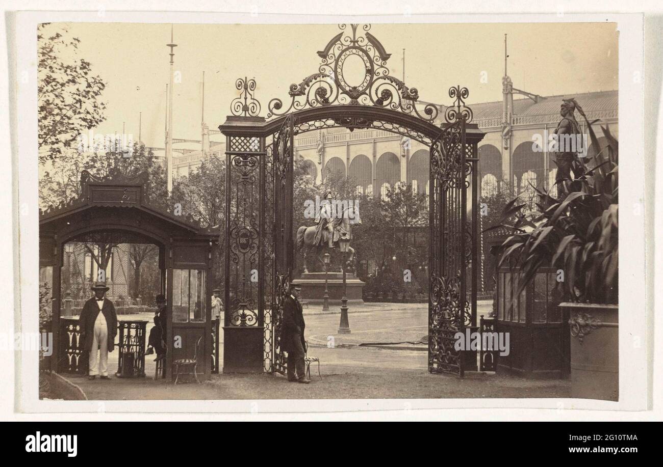 Exposition Universelle (World Exhibition), Paris 1867: Access gate; EXP ...