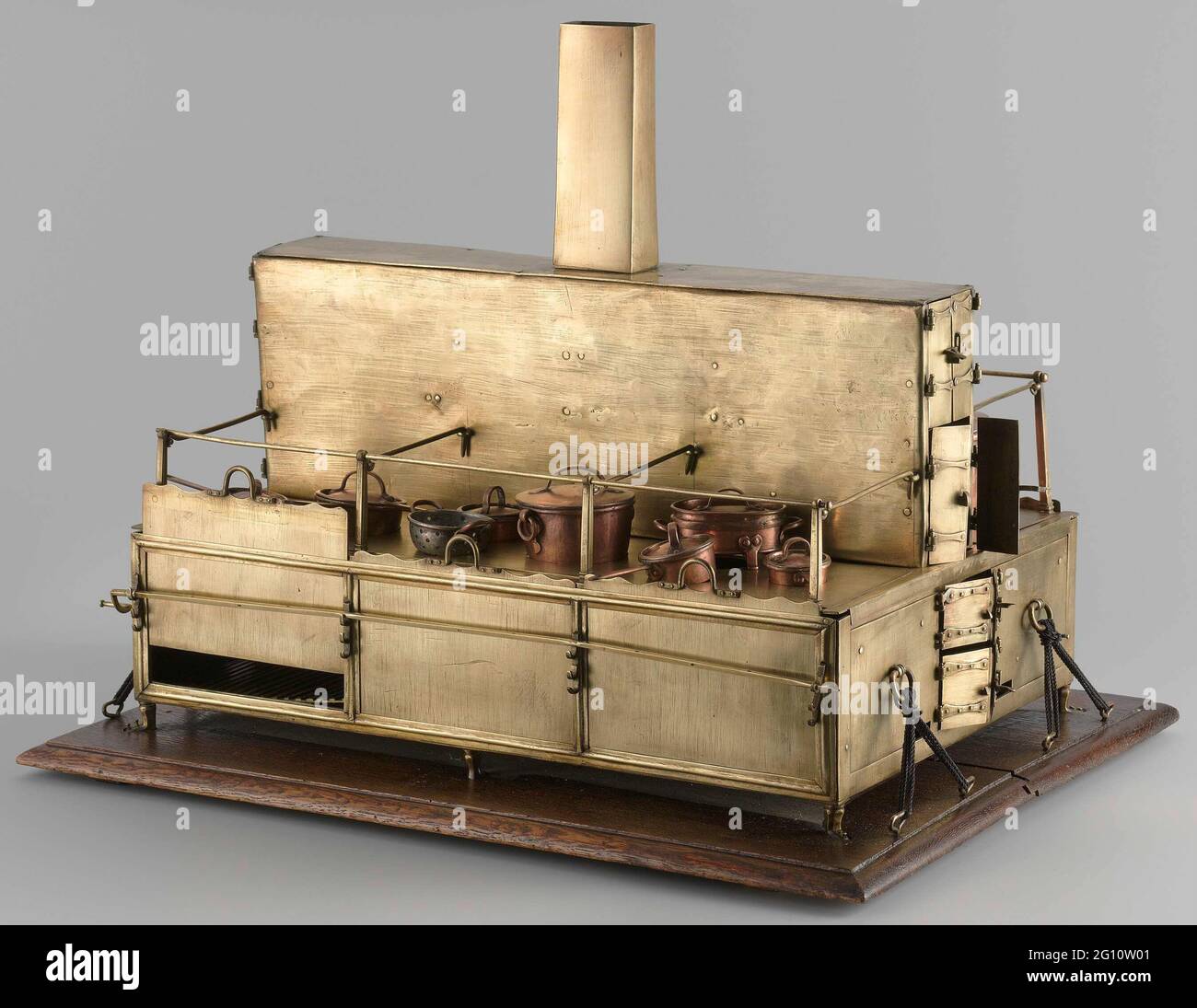 Model of a ship’s galley. Food was prepared in the ship’s galley. This ...