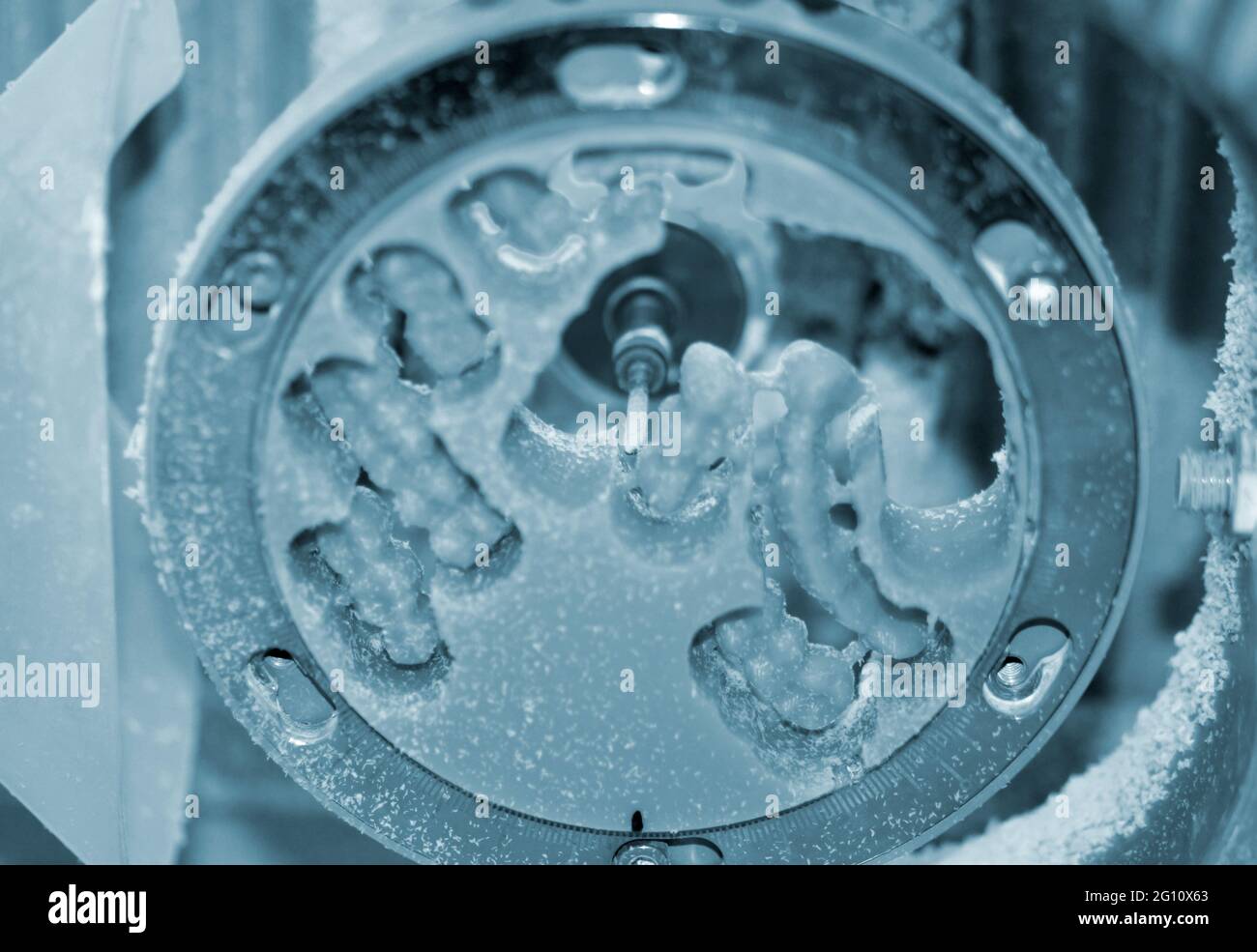 Dental milling machine carving out shape of human teeth Stock Photo - Alamy