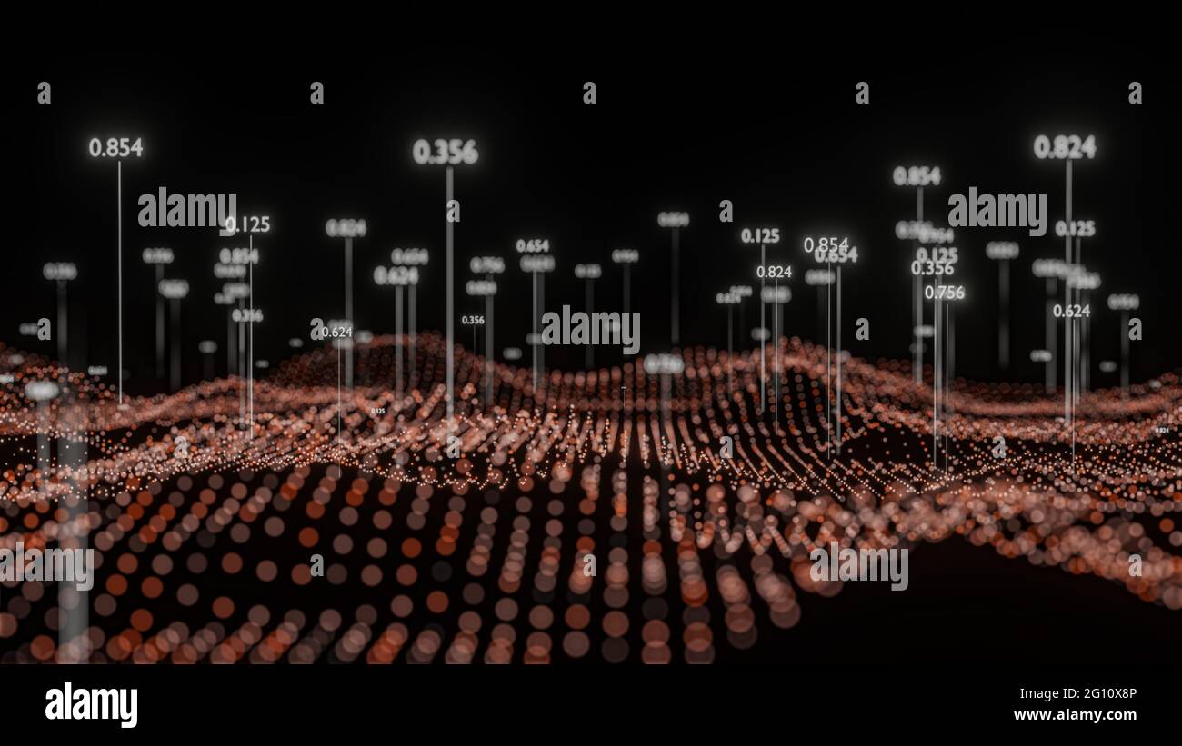 Big Data Visualization. Abstract structure Stock Photo - Alamy