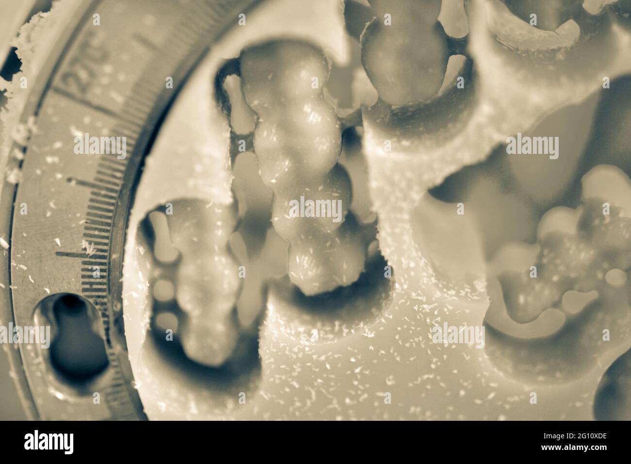 Dental milling machine carving out shape of human teeth Stock Photo - Alamy