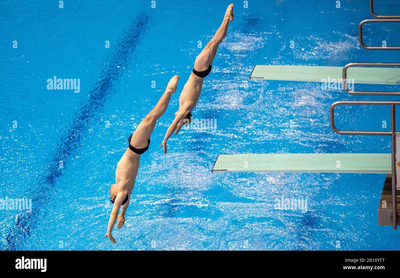 Berlin, Germany. 04th June, 2021. Water diving: German championship ...