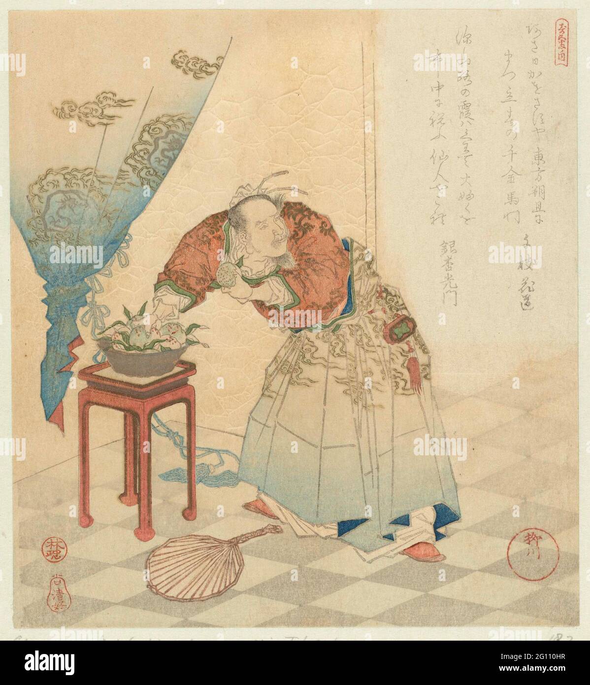 Tôbôbôsaku steals immortality treasures; Five prints over long life ...