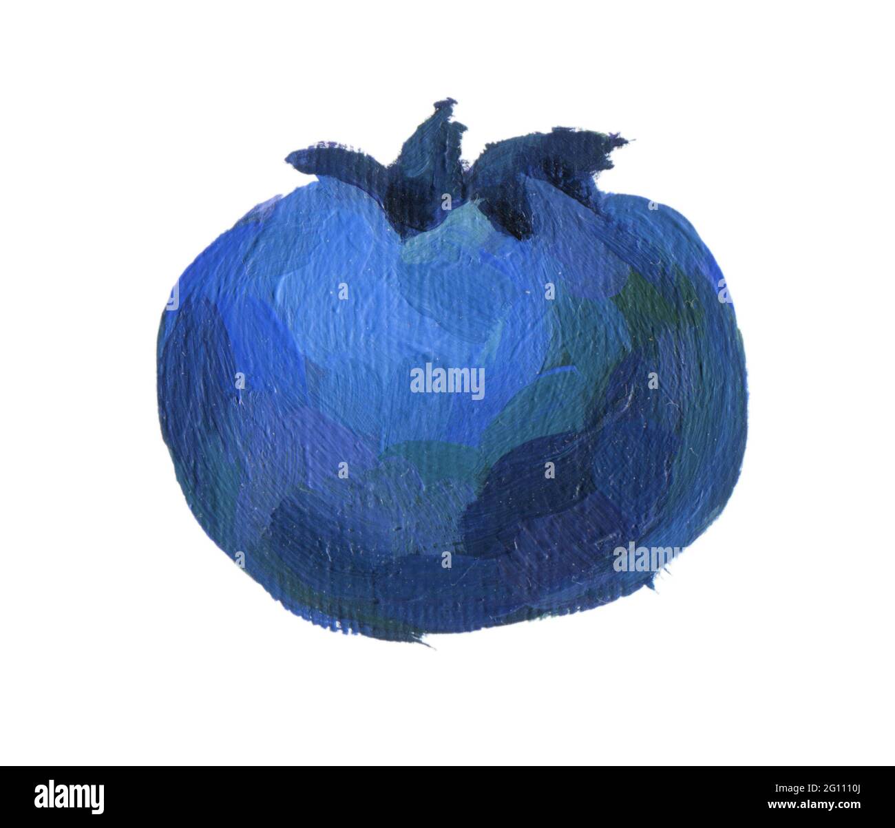 Blueberry in Acrylic Stock Photo - Alamy