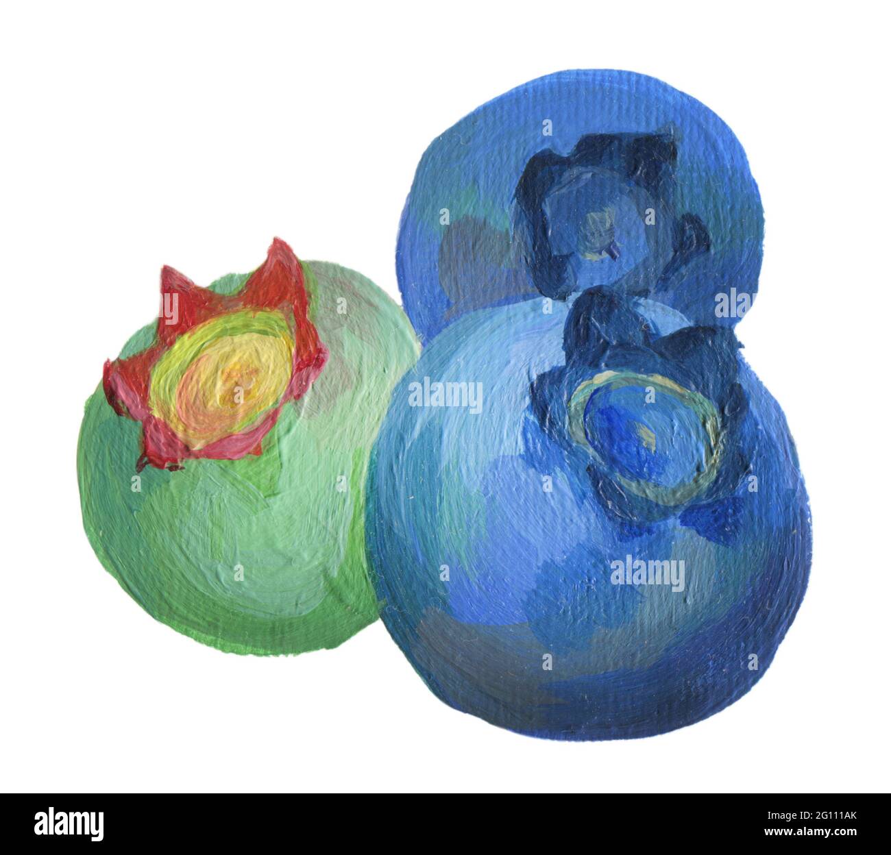 Blueberry in Acrylic Stock Photo - Alamy