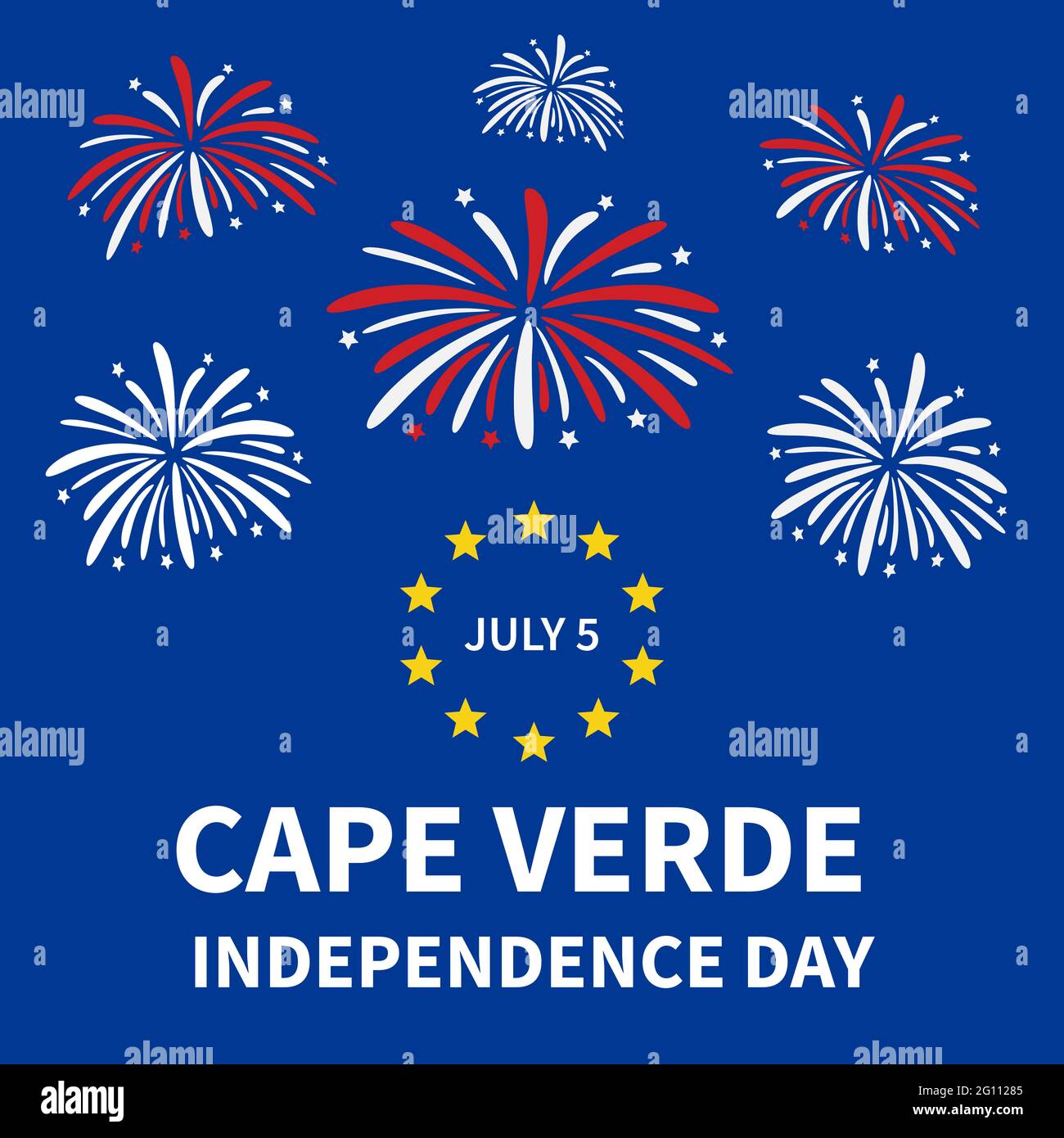 Cape Verde Independence Day typography poster. National holiday ...