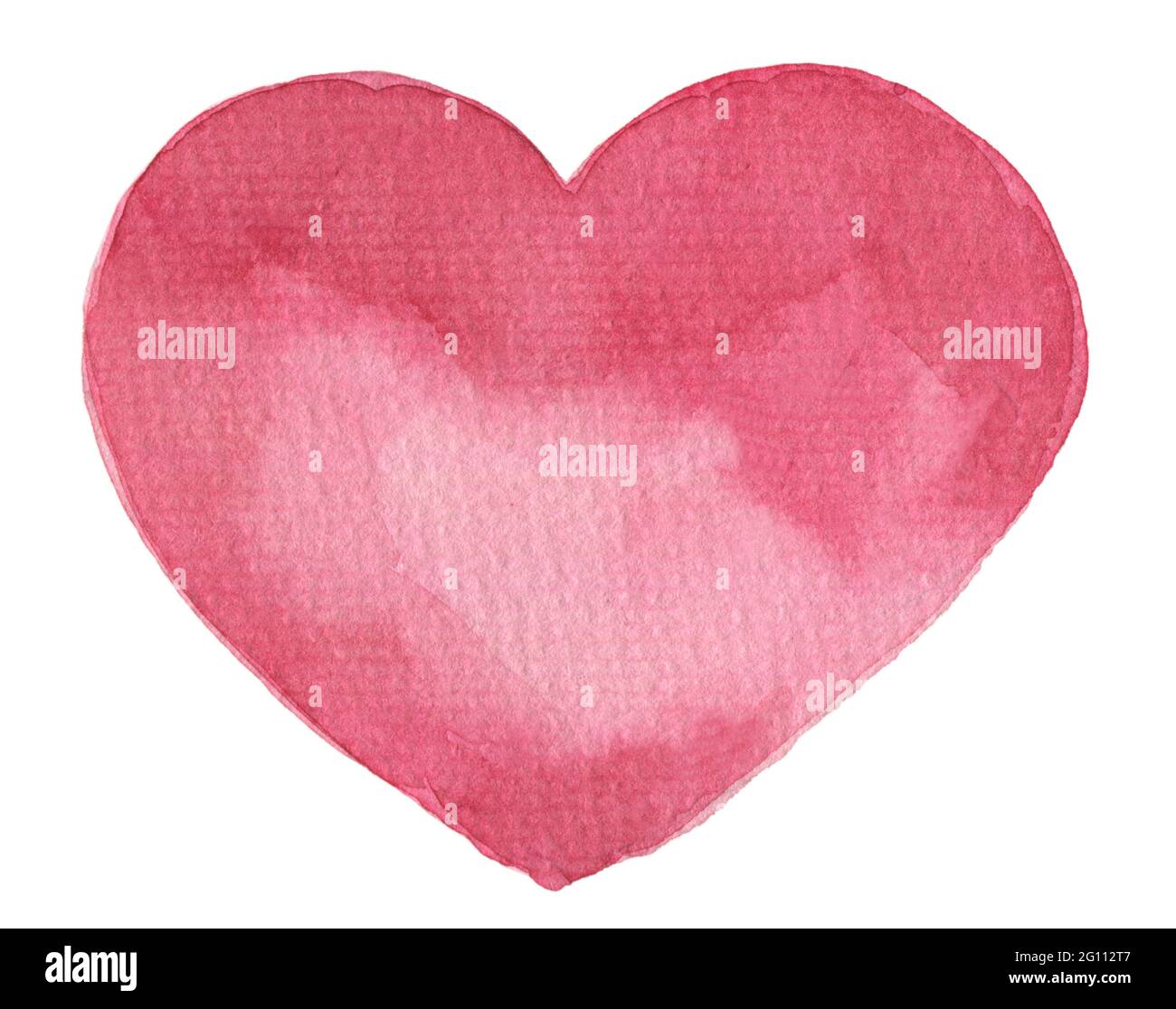 Watercolor red heart Stock Photo - Alamy