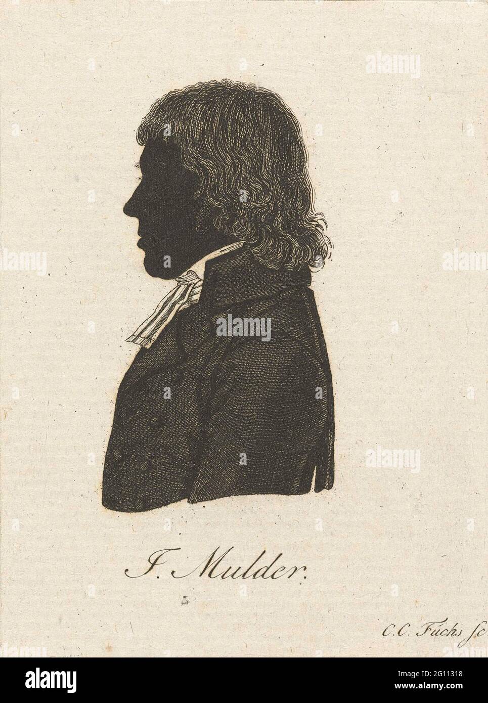 Silhouette portrait of Johannes Mulder. Silhouette portrait of Johannes ...