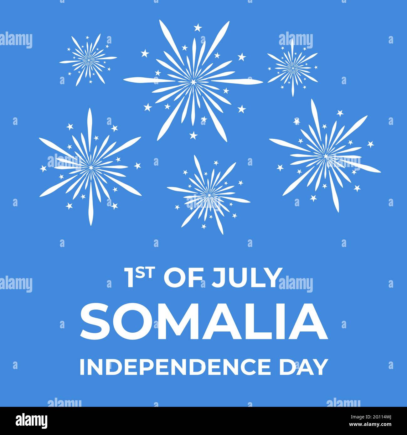 Somalia Independence Day typography poster. National holiday celebrated ...