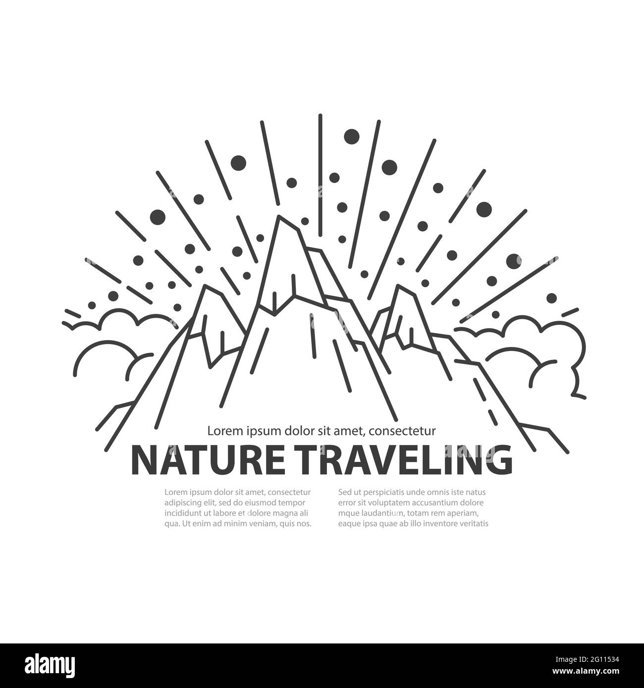 Nature line template Stock Vector Image & Art - Alamy