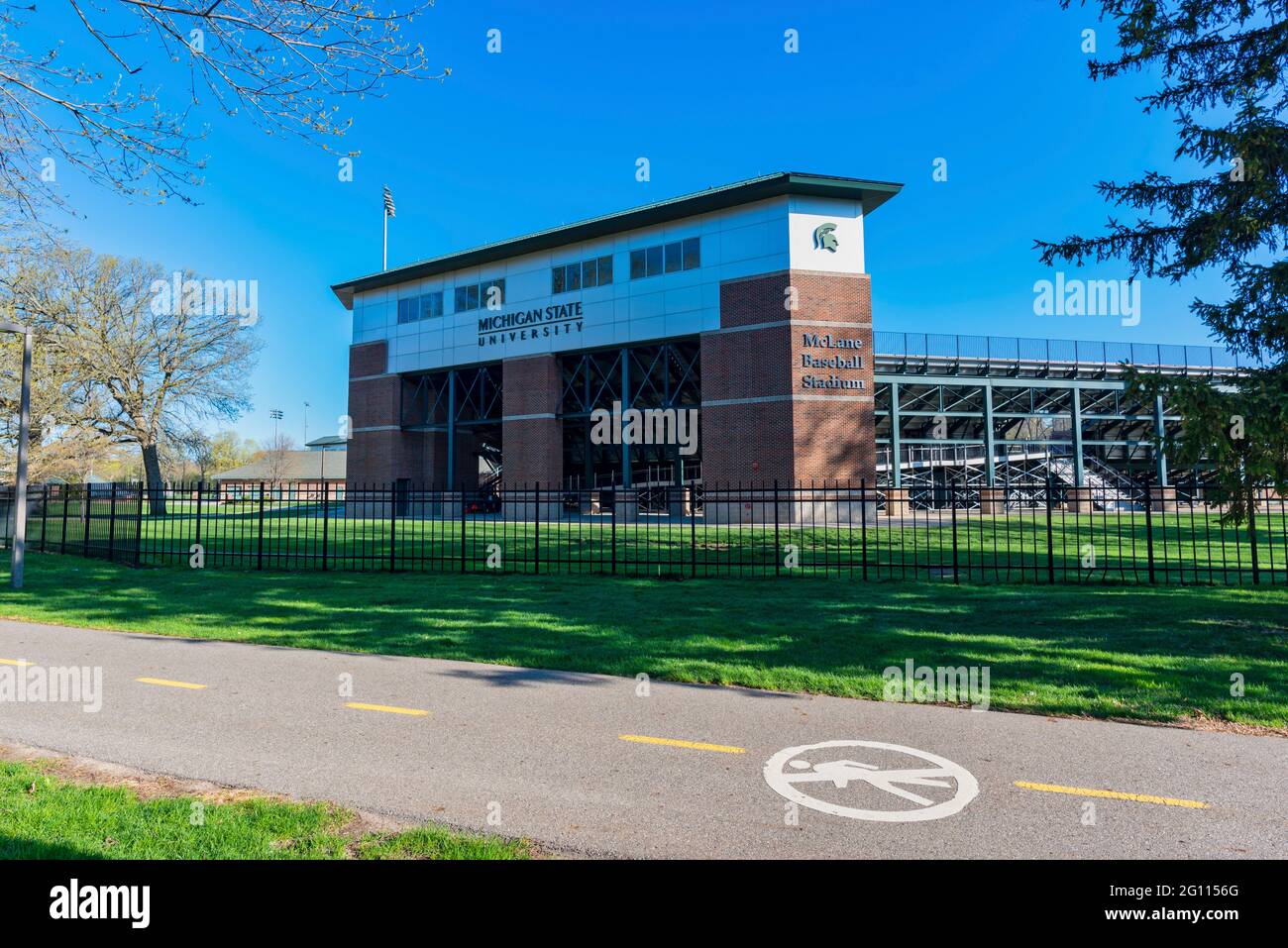 McLane Baseball Stadium on the campus of Michigan State University ...