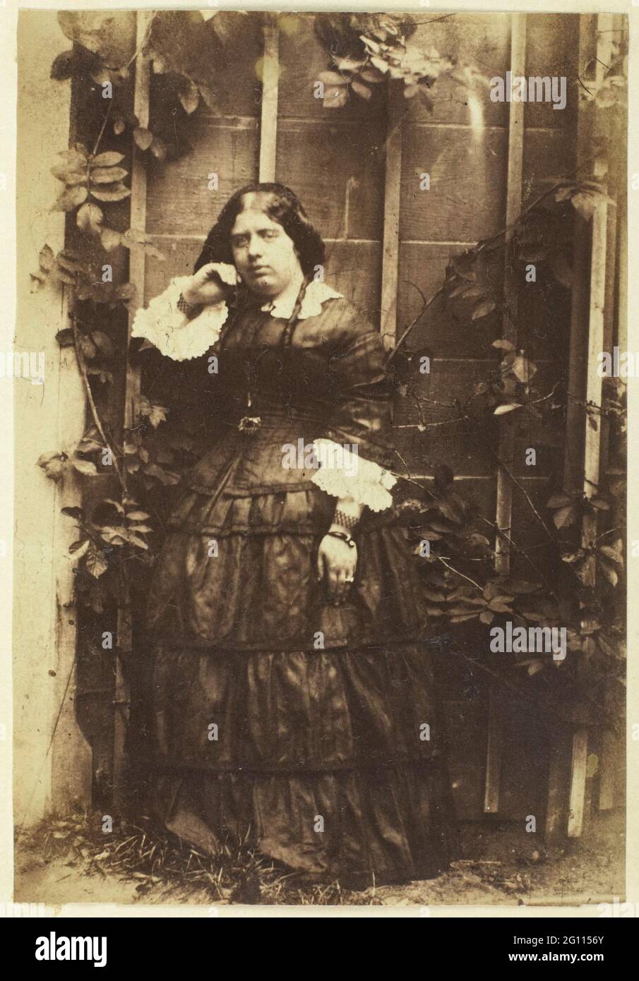 Portrait of Caroline Asser in a garden Stock Photo - Alamy