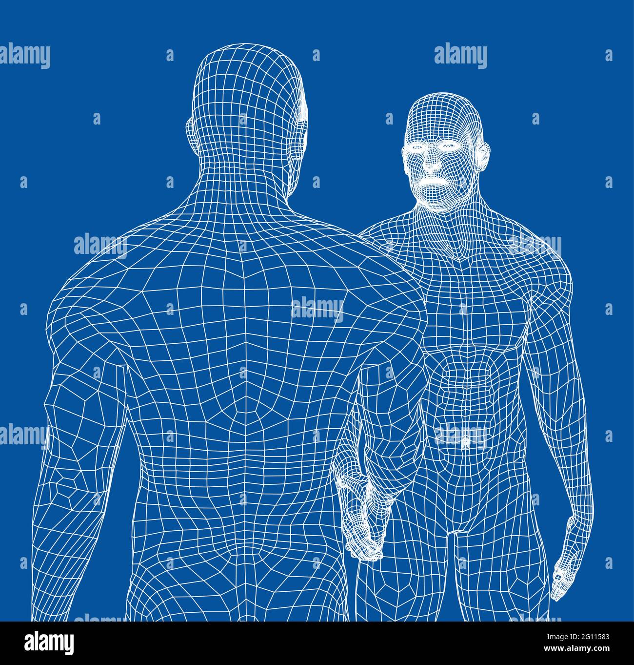 Two men shaking hands. Vector Stock Vector Image & Art - Alamy