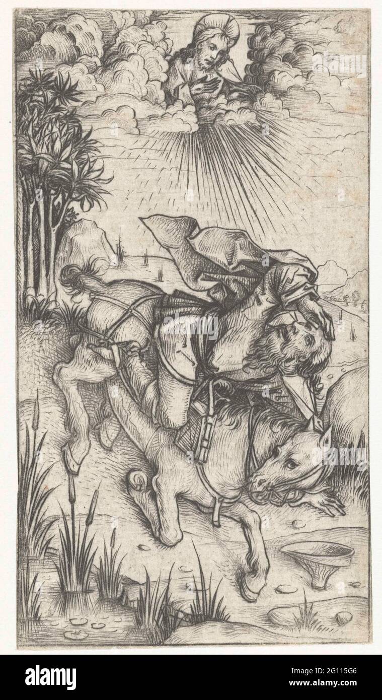 The conversion of the H. Paulus. Paulus (Saul) on horseback, is blinded ...