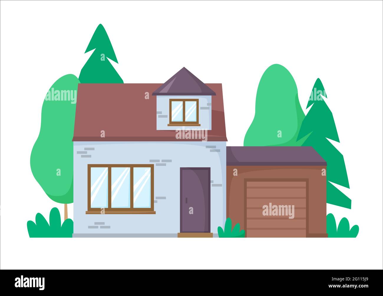 Exterior greenery Stock Vector Images - Alamy