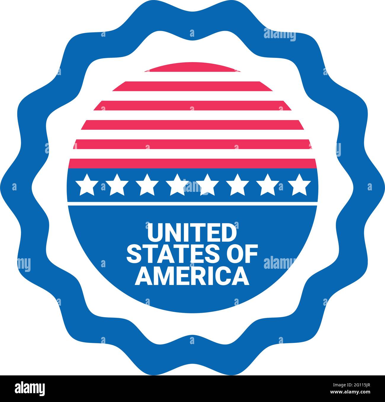 united states of america label Stock Vector Image & Art - Alamy