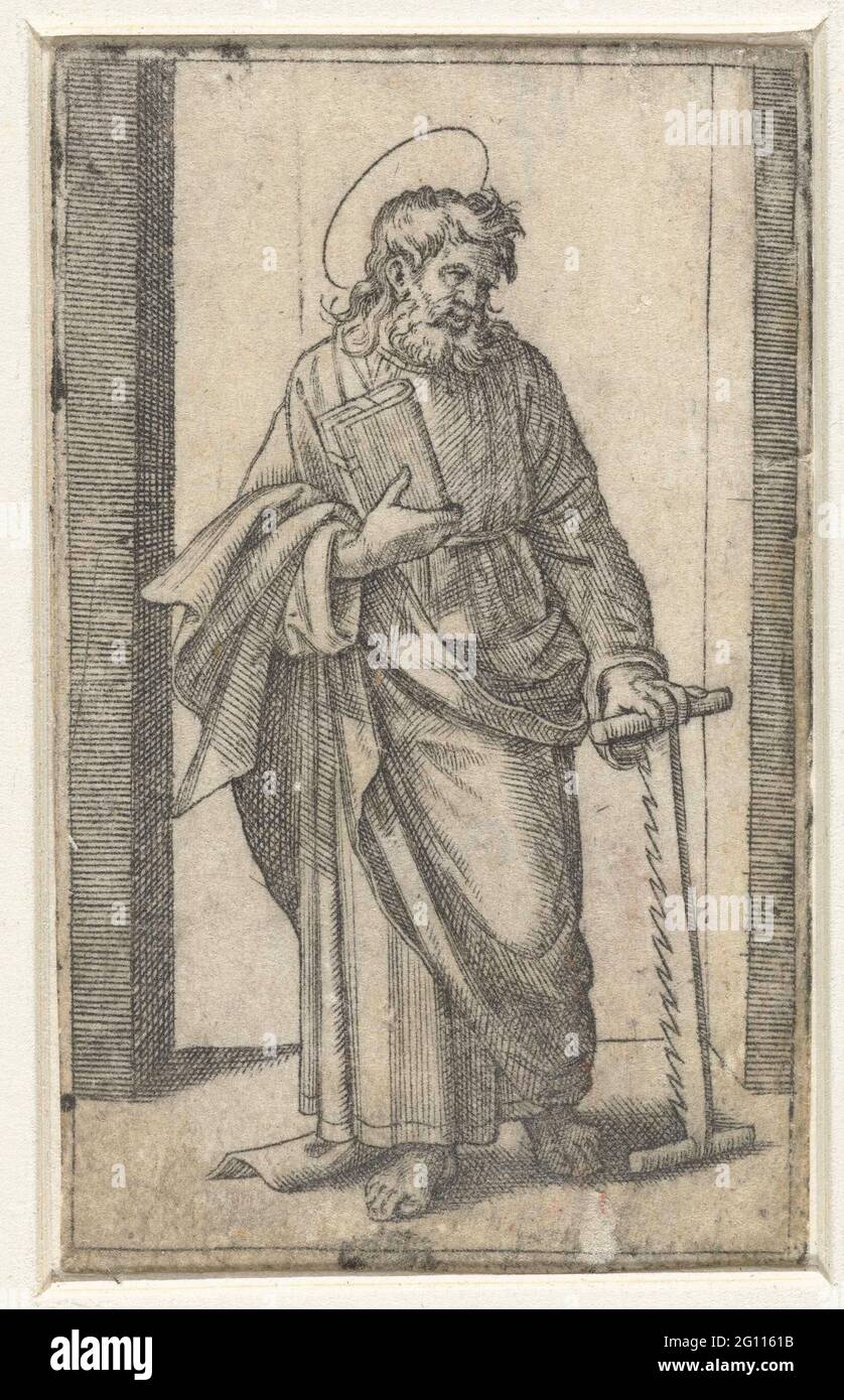 Apostle Simon Zelotes with saw; Christ and the apostles Stock Photo - Alamy