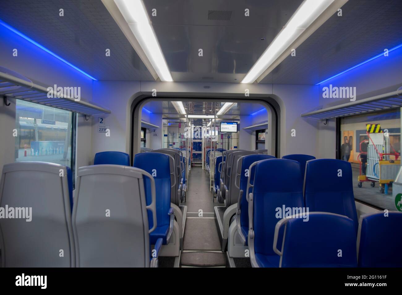 Interior Of A NS Train At Utrecht The Netherlands 7-10-2020 Stock Photo ...