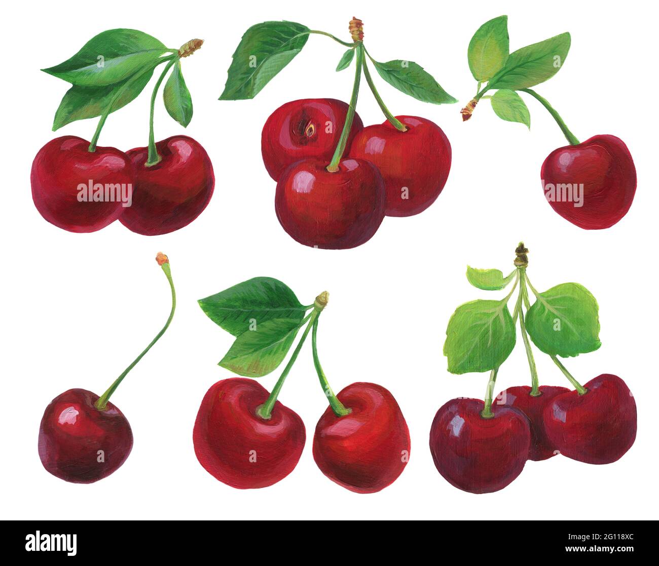 Cherry red fruit set hi-res stock photography and images - Alamy