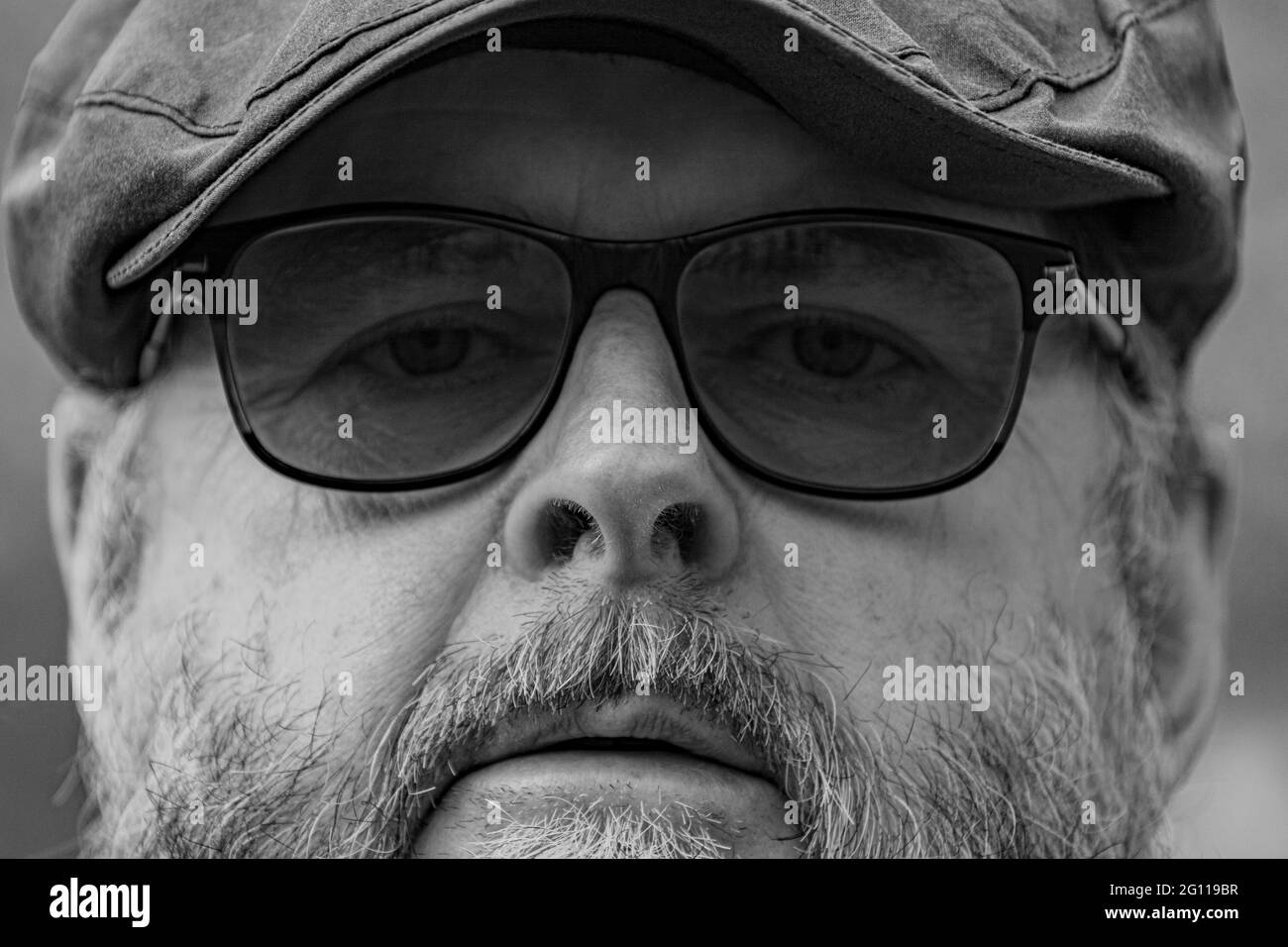 White faced man Black and White Stock Photos & Images - Alamy