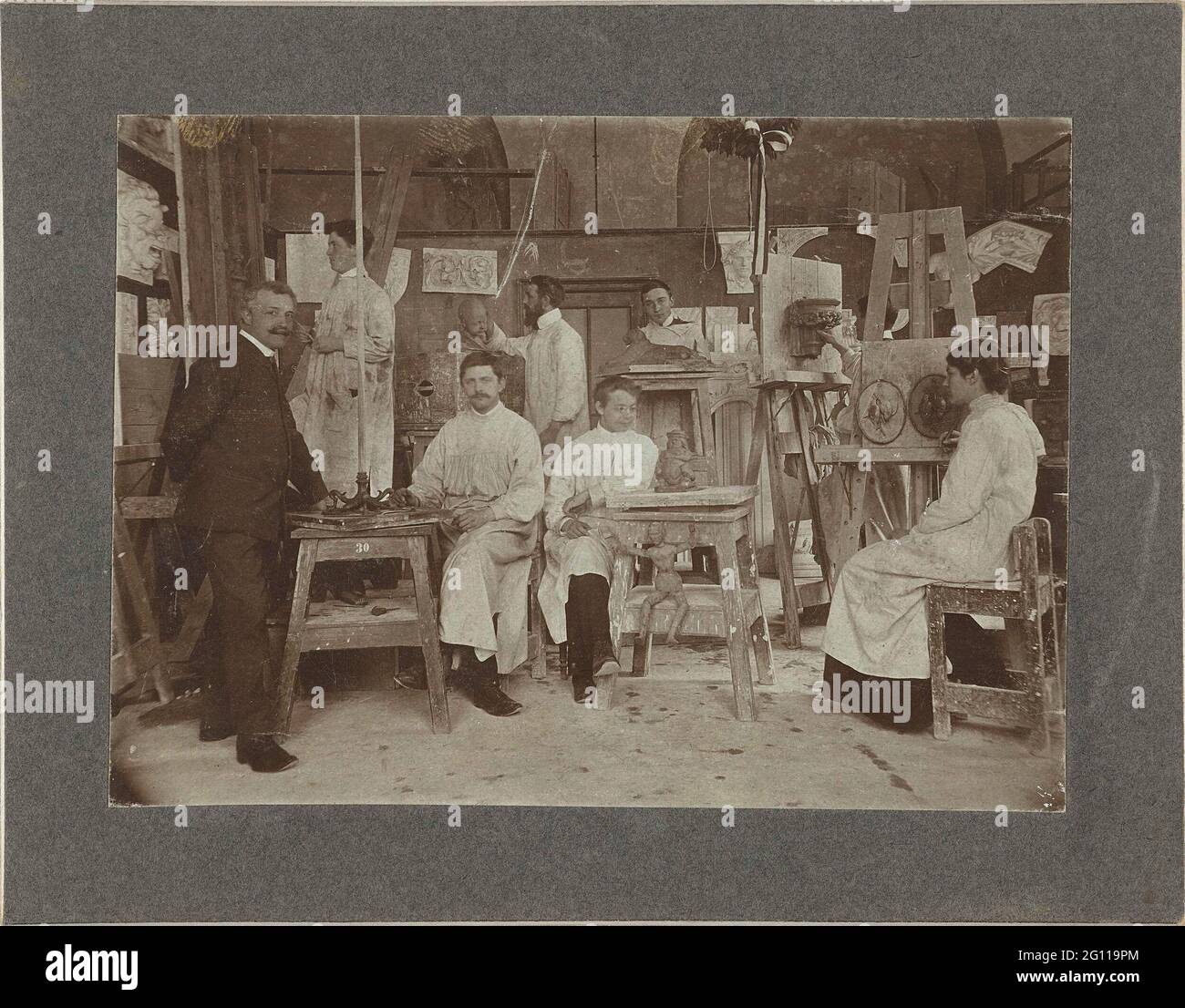 Training workplace for artists Stock Photo - Alamy