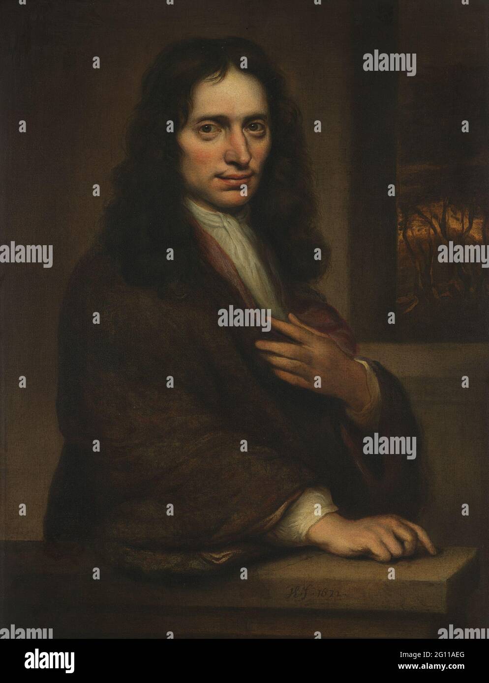 Portrait of a man. Portrait of a young man. Standing, half, leaning ...