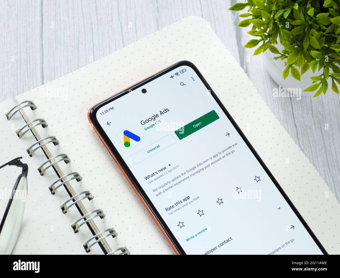 Assam, india - January 31, 2021 : Google Ads logo on phone screen stock ...