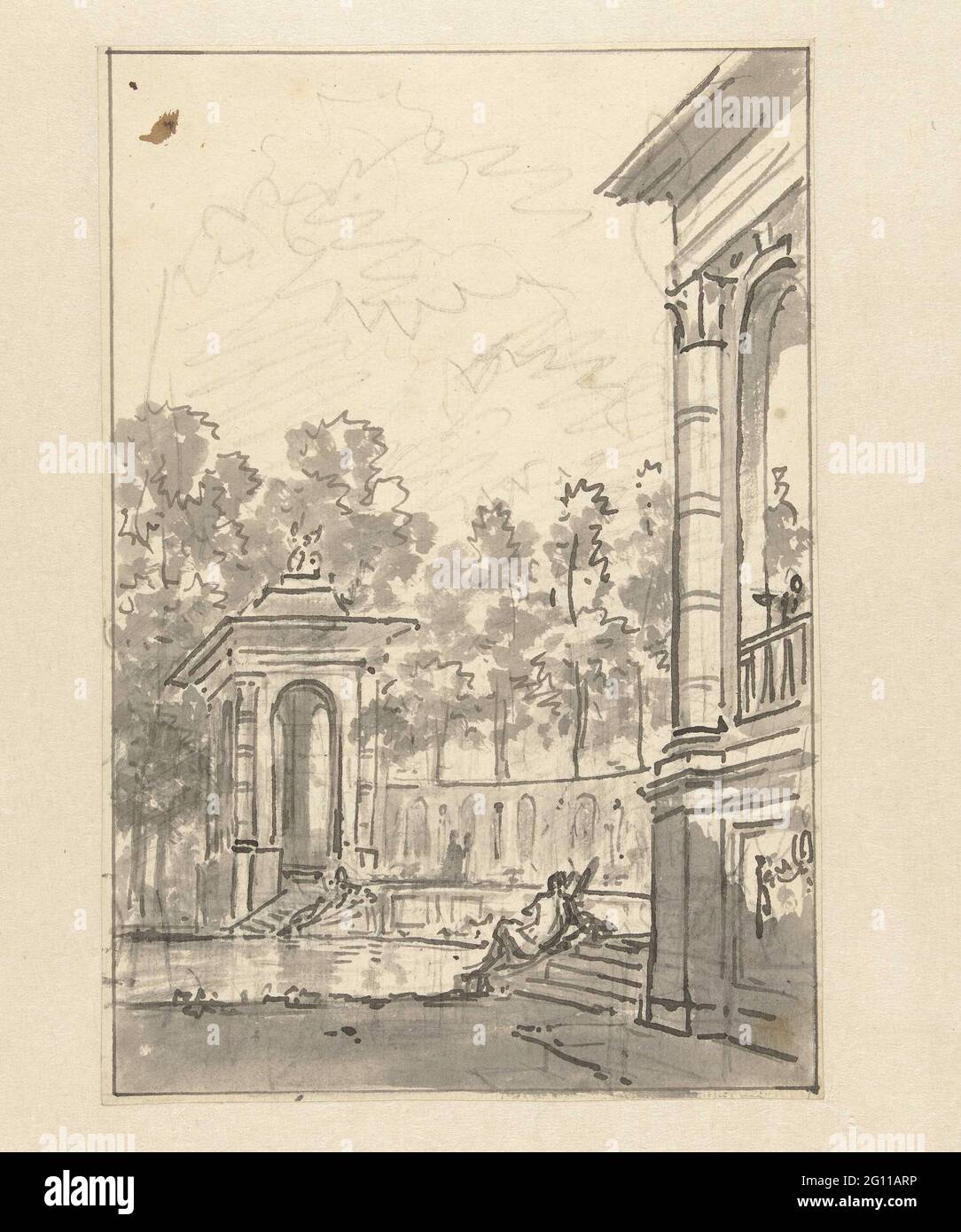 Design for wallpaper painting. Design for a wall painting Stock Photo ...