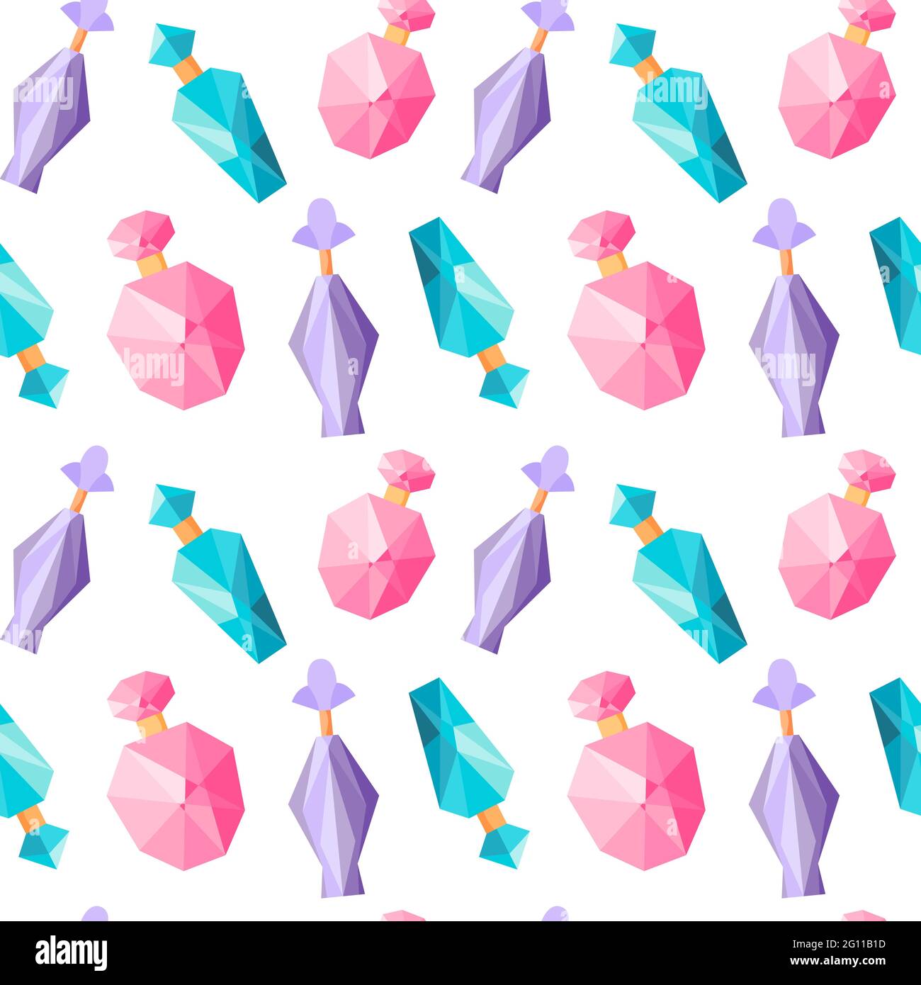 Seamless pattern with perfume bottles, repeating background with ...