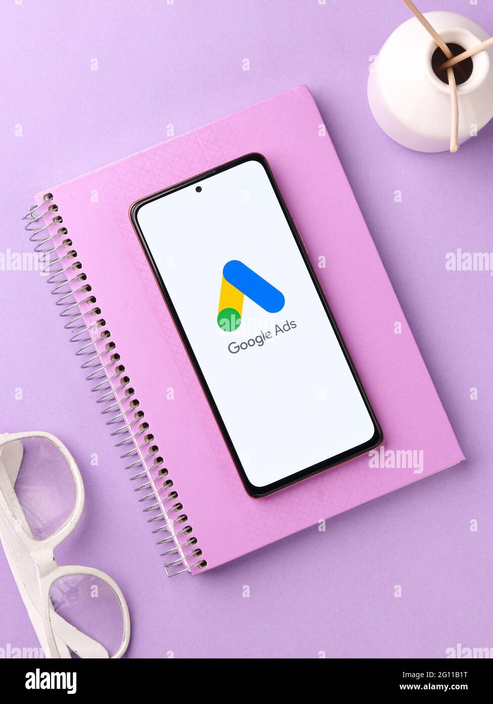 Assam, india - January 31, 2021 : Google Ads logo on phone screen stock ...