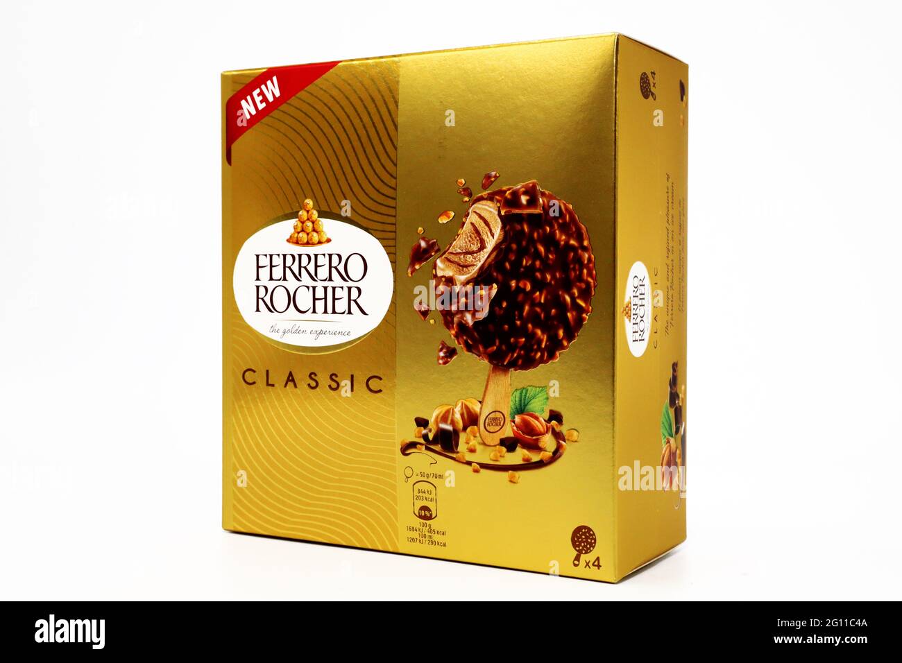FERRERO ROCHER Ice Cream. Ferrero Rocher is an Italian brand of Ferrero ...