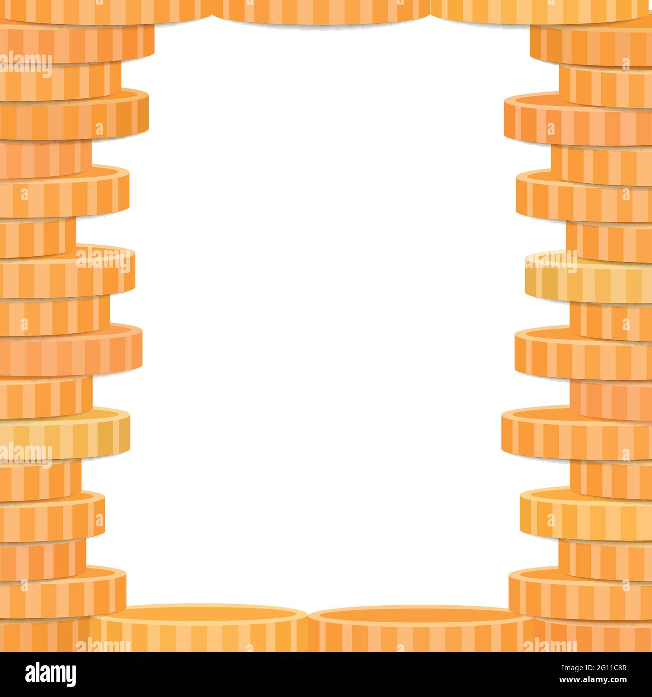 Coins Border Clip Art