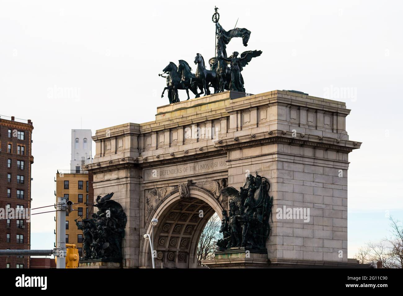 Brooklyn, NY, USA - December 31, 2013 : Soldiers and Sailors Memorial ...