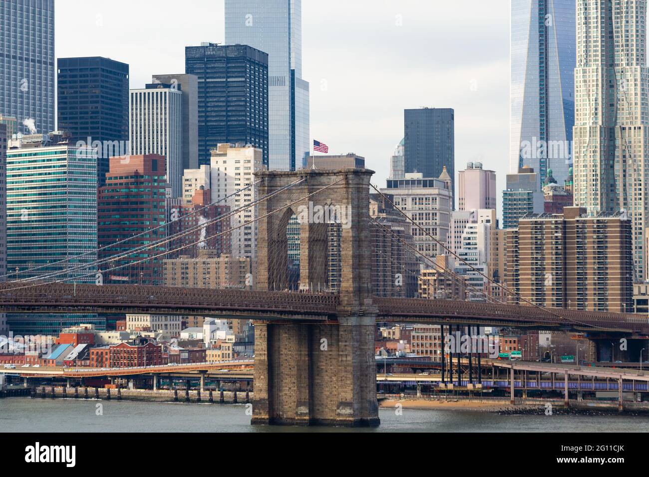 Brooklyn Bridge and Lower Manhattan, New York City Stock Photo - Alamy