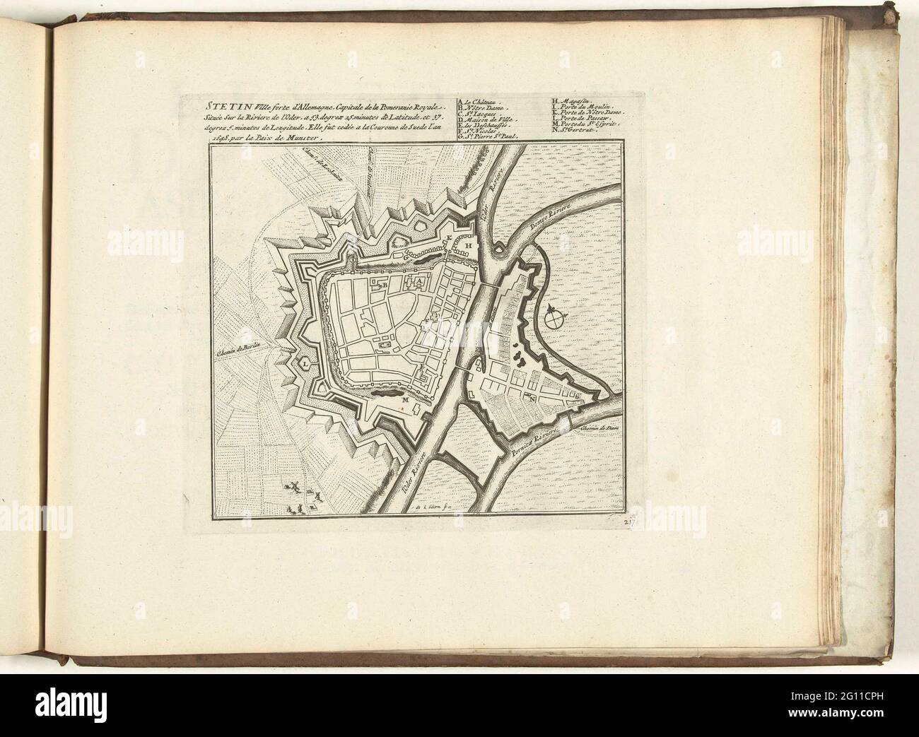 Stettin map hi-res stock photography and images - Alamy