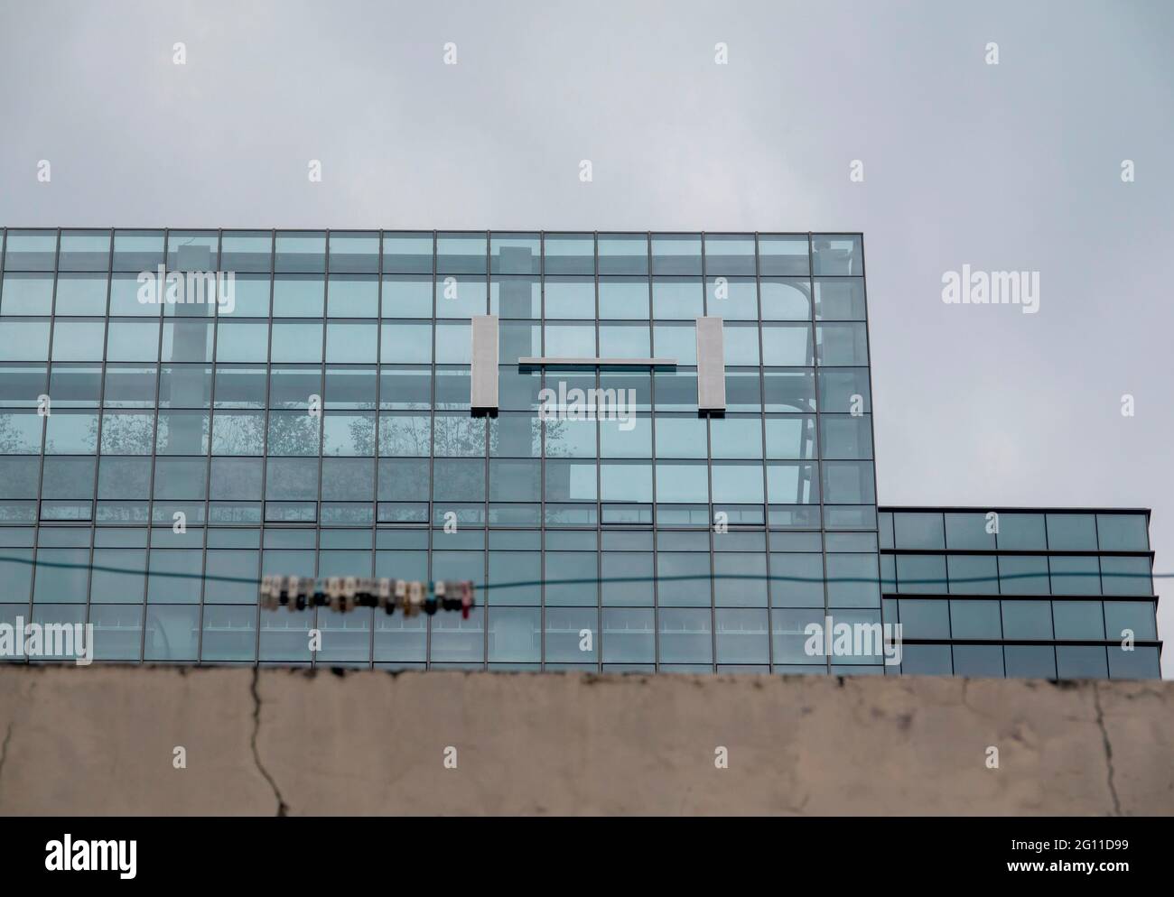 HYBE, June 1, 2021 : The new headquarters building of HYBE is seen in ...
