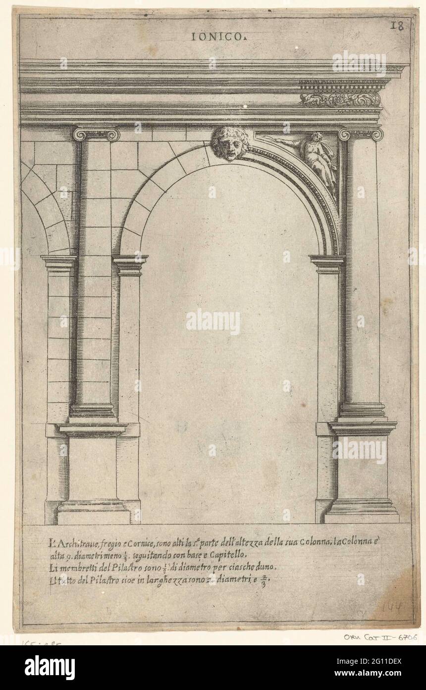 Ionian order; Ionic; Architettura Con Diversi Ornamenti Cavati Dall ...