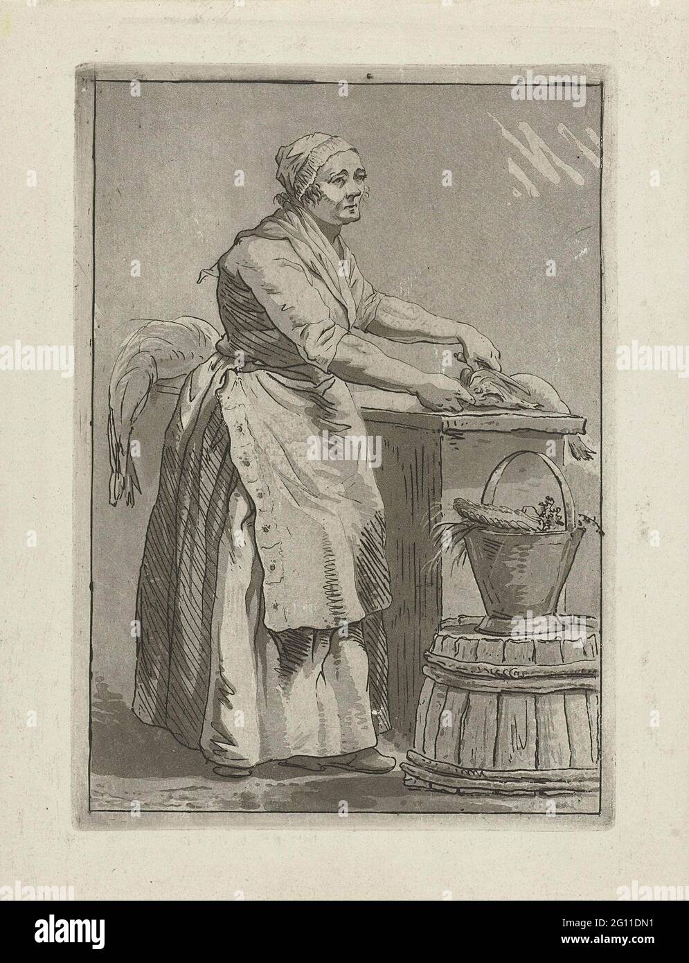 Fish cleaning woman study hi-res stock photography and images - Alamy